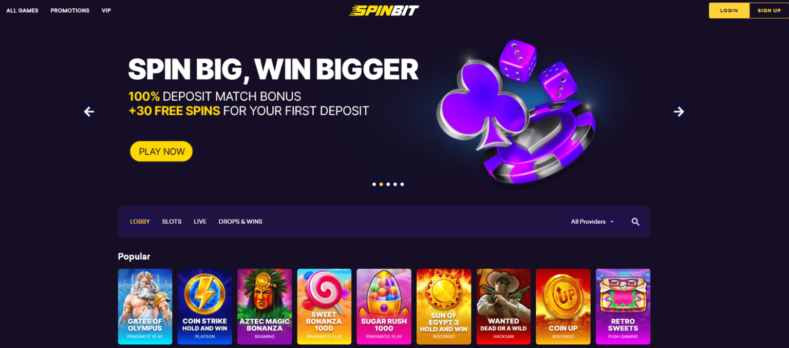 Spinbit Casino Online in New Zealand for real money gambling - Spinbit NZ